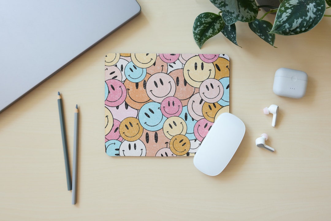 Smiley Face Mouse Pad - Etsy