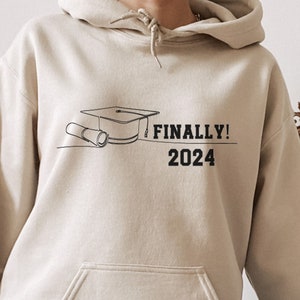 Senior 2024 Hoodie, Graduate Hoodie, Class of 2024 Senior Sweatshirt, Graduate Gift, Matching ...