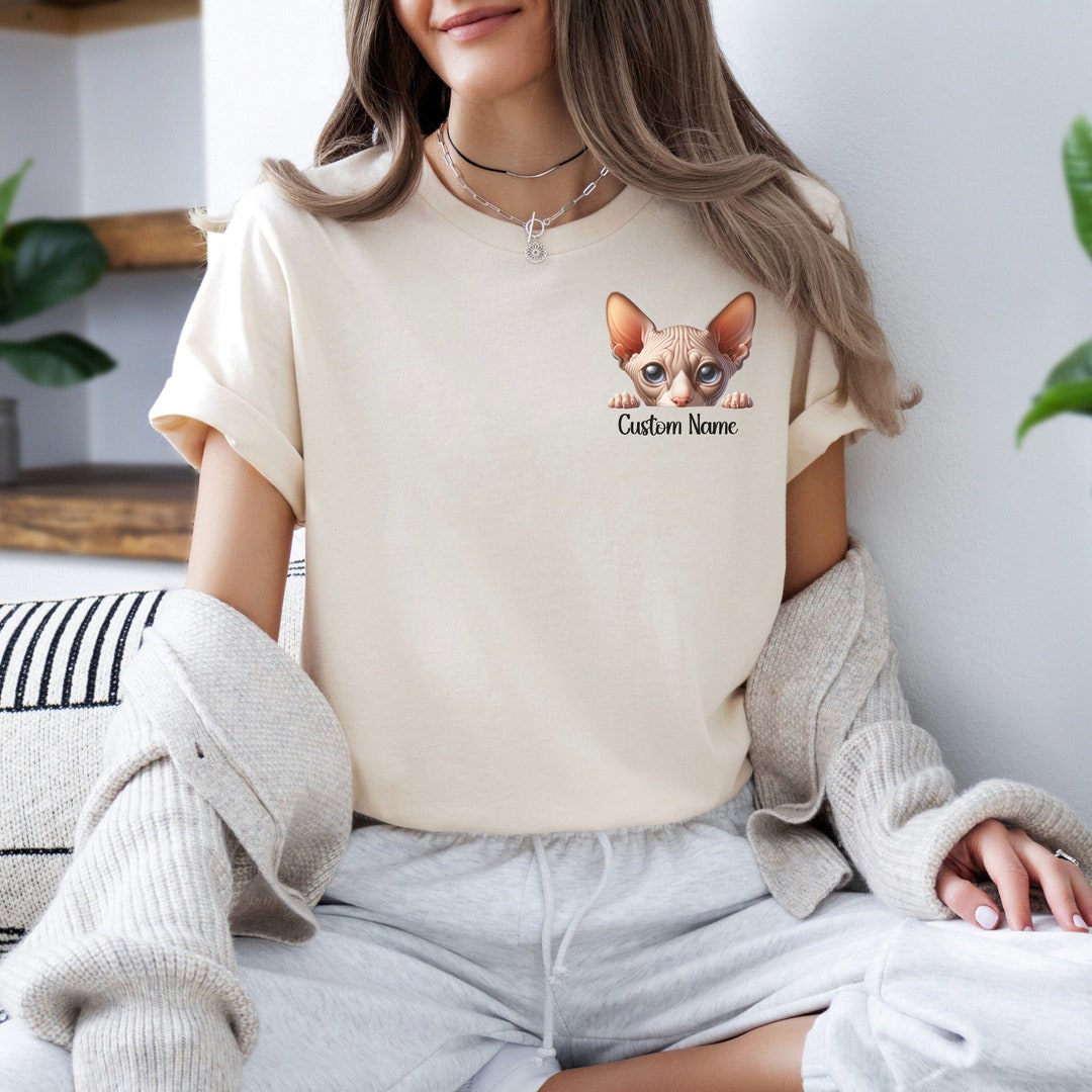 Sphynx Cat Shirt, Personalized Gift for Sphynx Owner, Matching Shirts ...