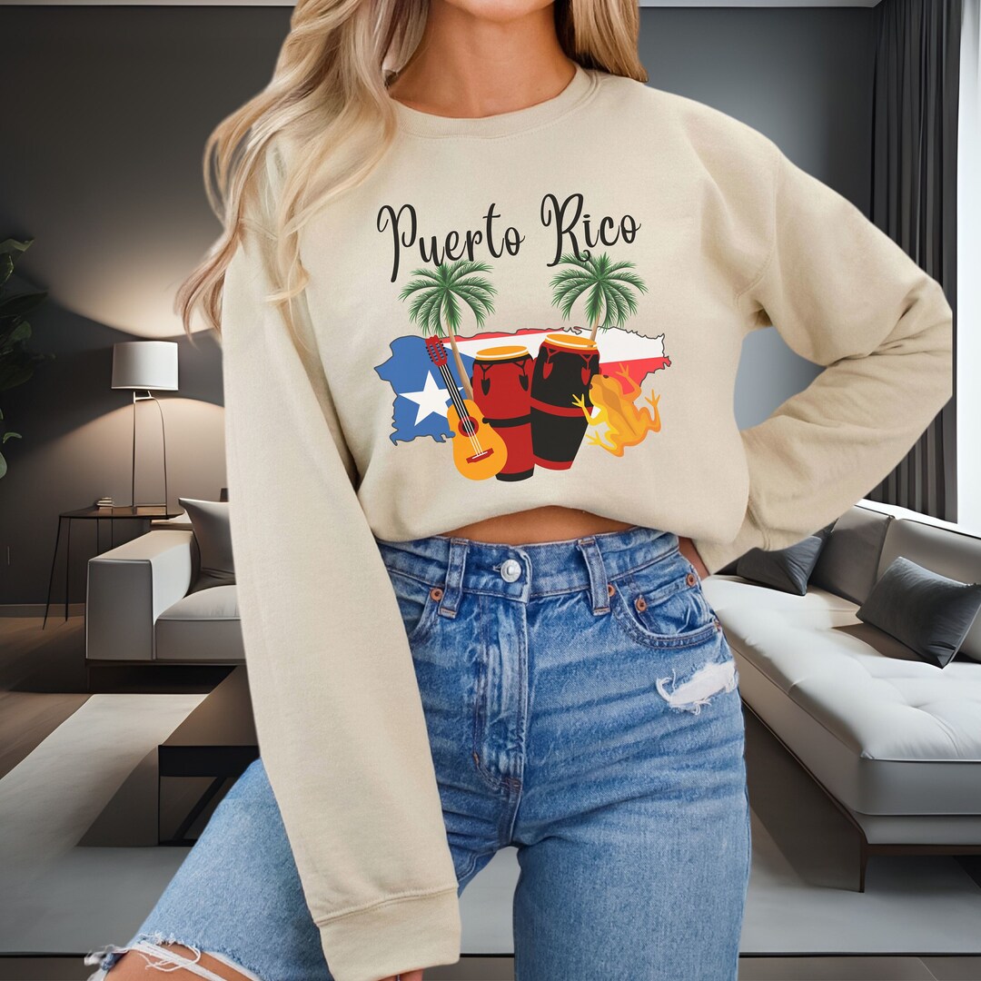 Puerto Rico Sweatshirt, Coqui Sweater, Puerto Rico Vacation, Family ...