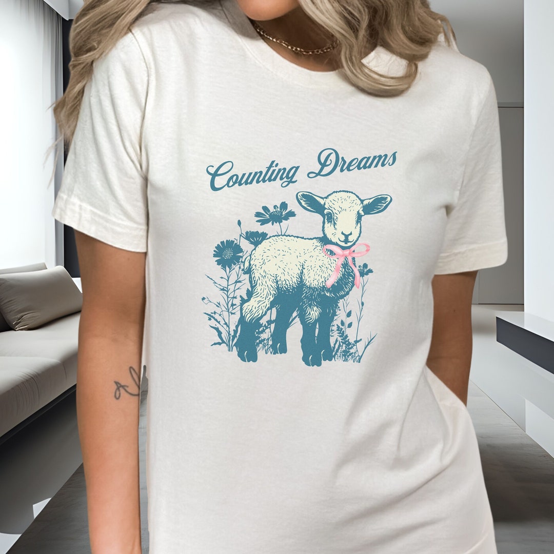 Coquette Sheep Shirt, Vintage Sheep T-shirt, Coquette Sheep Lover Tee ...