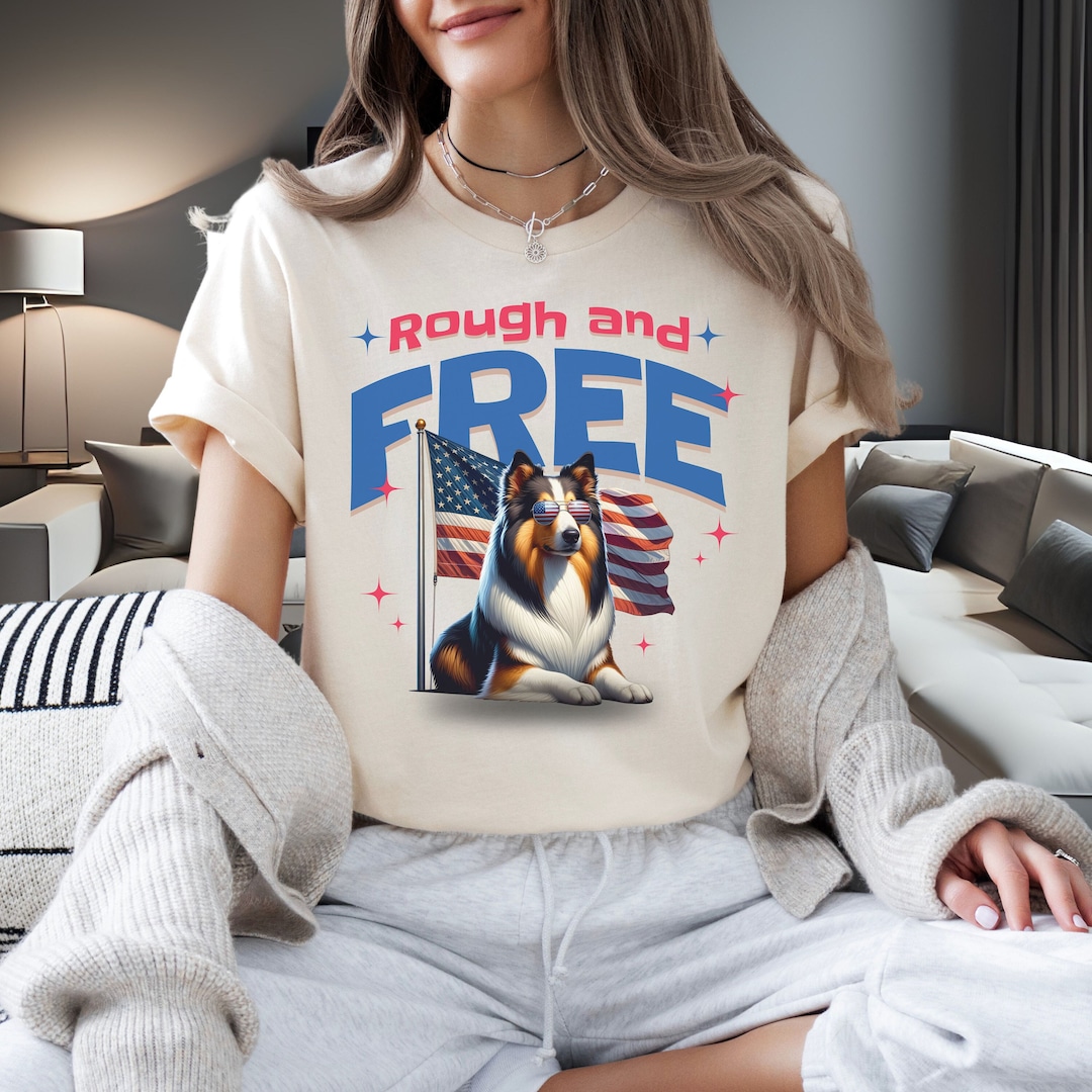 Rough Collie Shirt, 4th of July, Independence Day, Gift for Collie ...