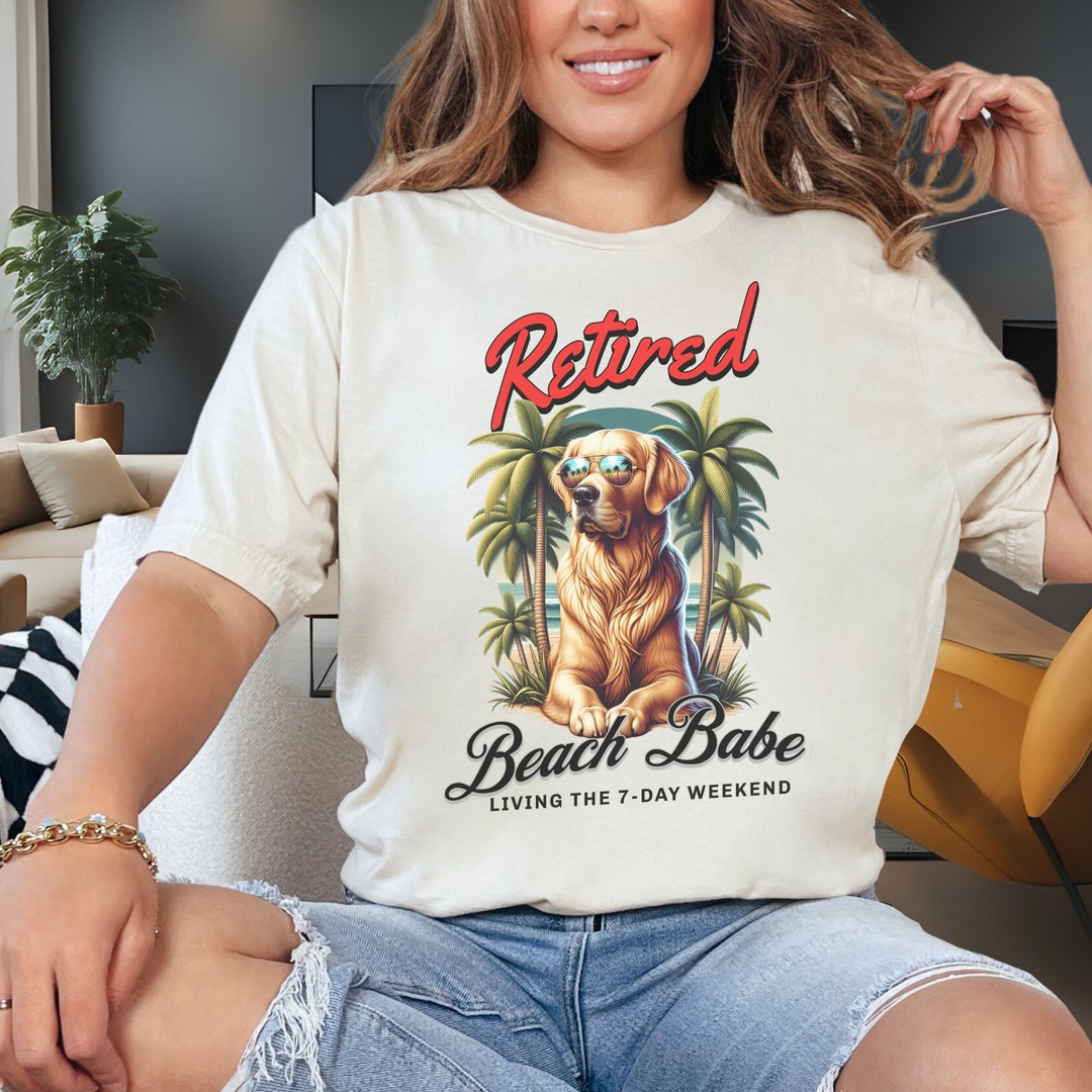 Retirement Shirt, Retied Golden Retriever, Coconutcore Aesthetic ...