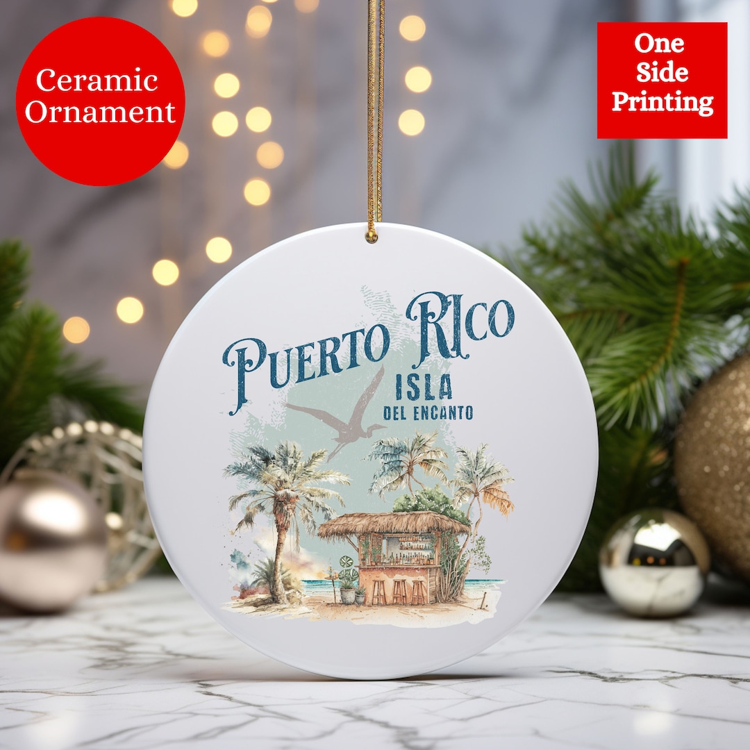 Puerto Rico Ornament, Puerto Rico Gift, Puertorican Souvenir, Puerto ...