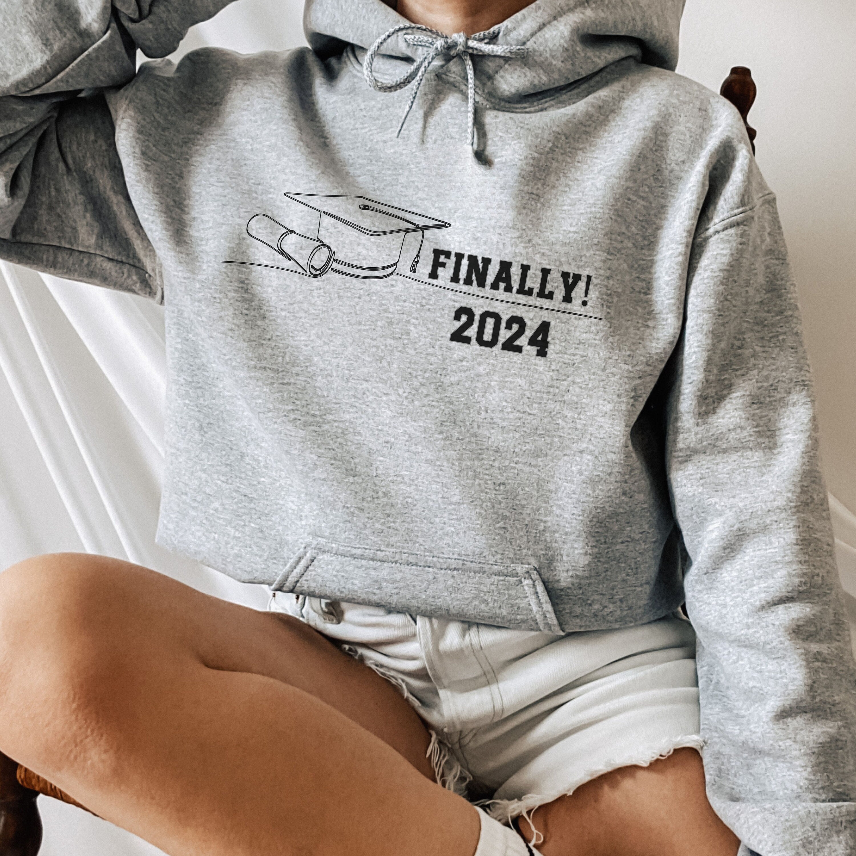 Senior 2024 Hoodie, Graduate Hoodie, Class of 2024 Senior Sweatshirt, Graduate Gift, Matching ...