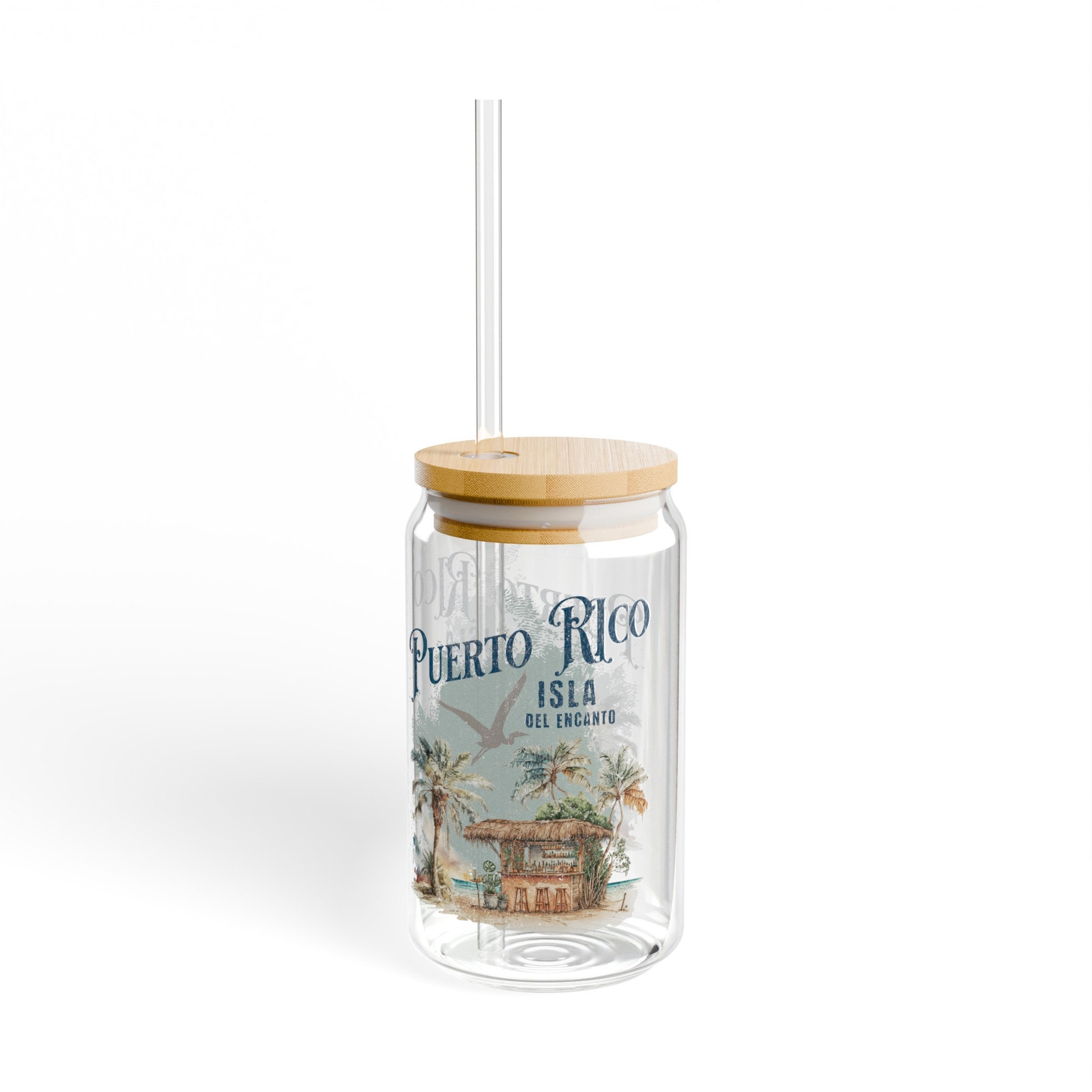 Puerto Rico Libbey Glass, Birthday Gift, Isla Del Encanto Sipper Glass ...