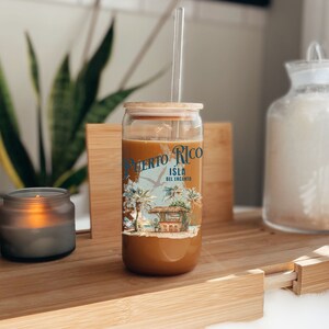 Puerto Rico Libbey Glass, Birthday Gift, Isla Del Encanto Sipper Glass ...