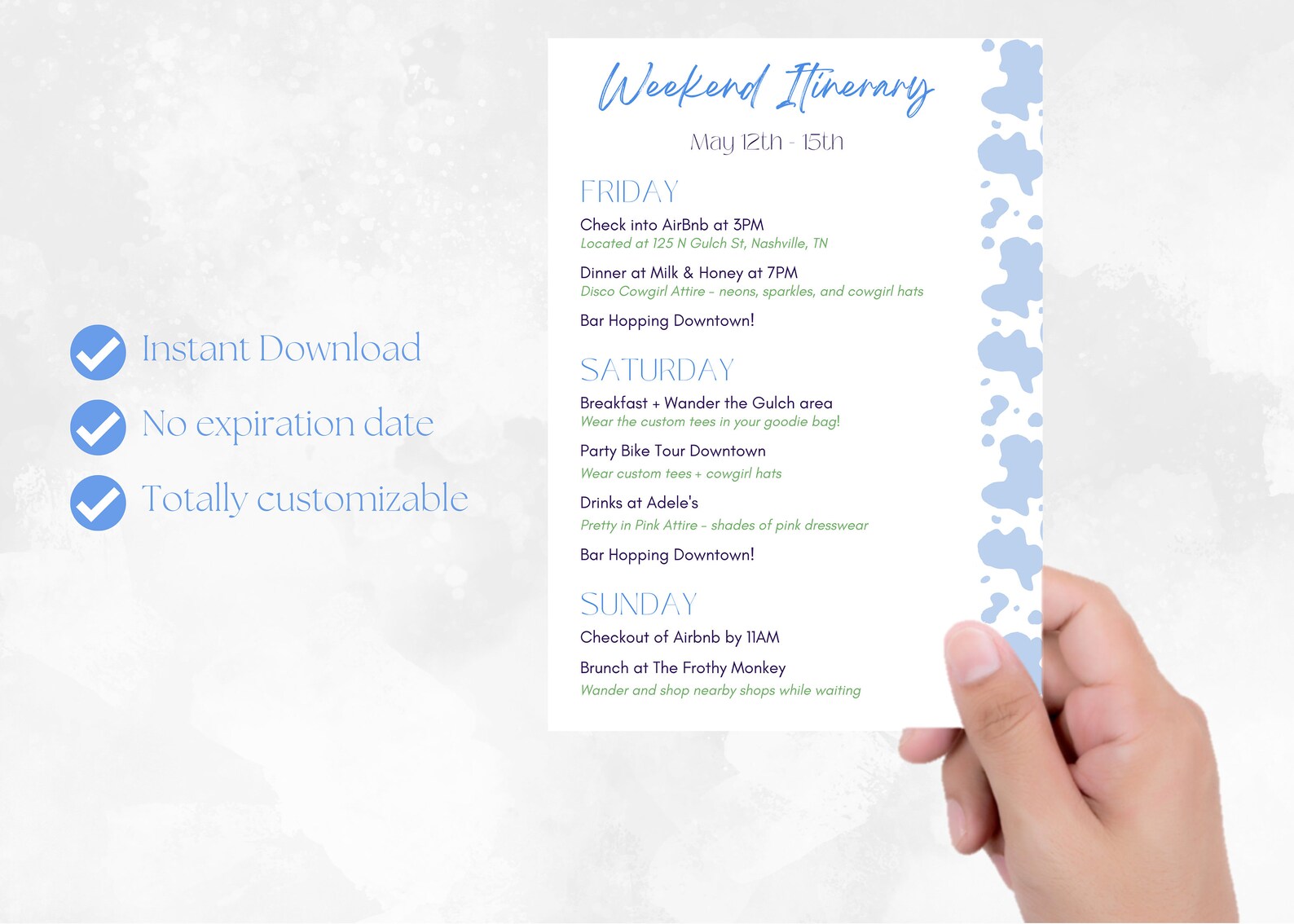 Hoedown Throwdown Bachelorette Stationary Set - 3 Piece Digital ...