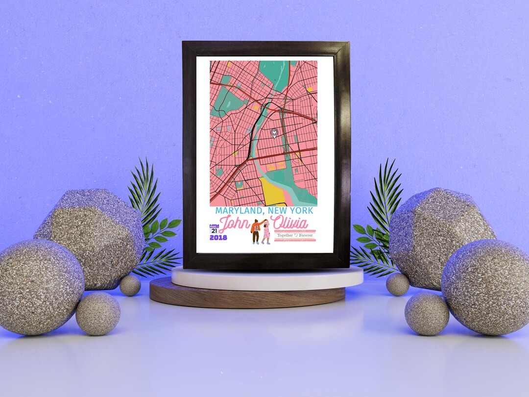 Where We Met Map | New York City Map | Free Gifts | First We Met Map ...
