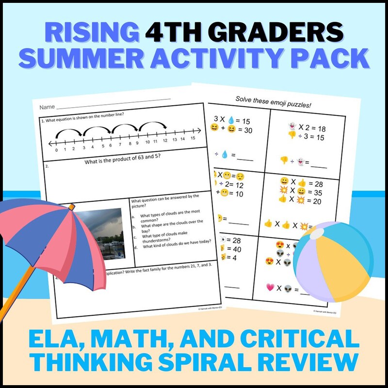 3rd Grade Math Practice - Etsy