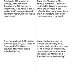 Third Grade Summer Math Review Pack (3rd Graders Moving to 4th ...