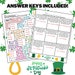 St. Patrick's Day Multiplication Math Fact Pack No Prep Activity Pack ...