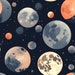 Seamless Moon and Stars Patterns - Etsy