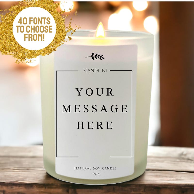 Custom Candle - Etsy