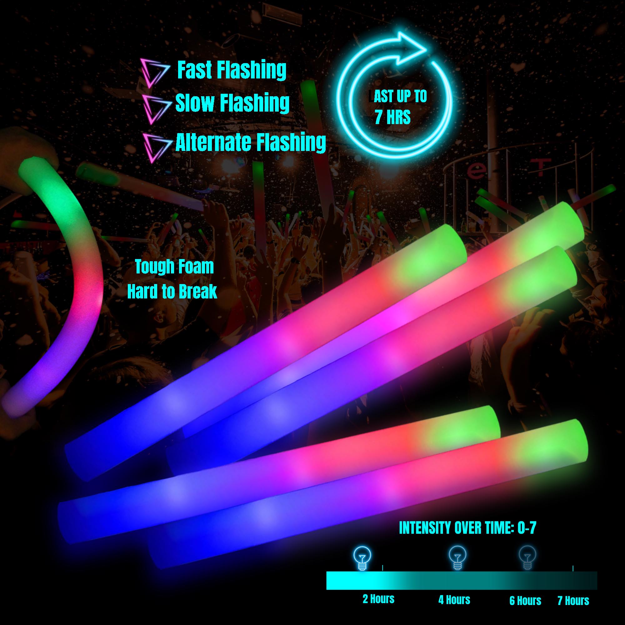 40 Custom Glow Sticks: Personalized LED Party Favors, Custom Name ...