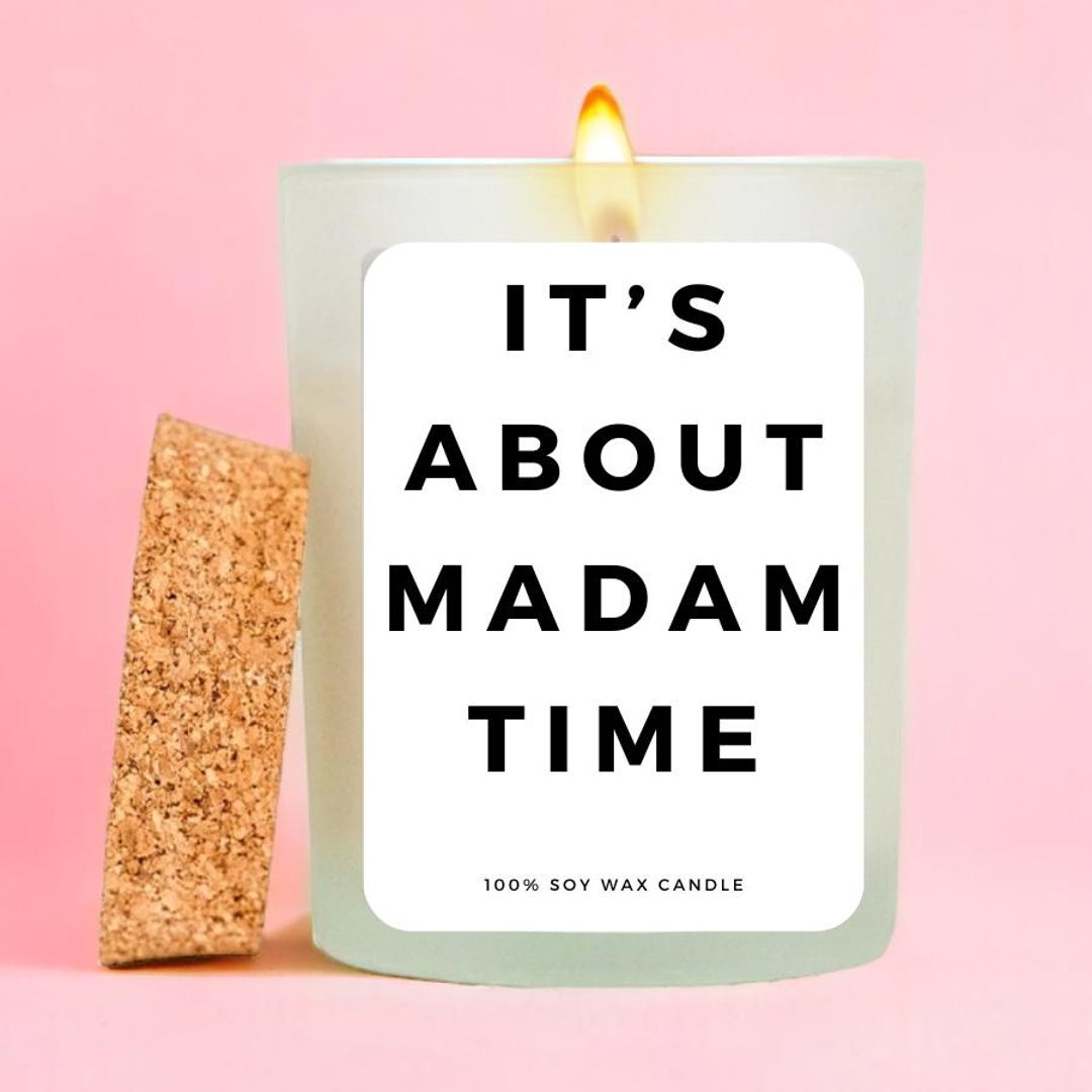 Kamala Harris Candle, It's About Madam Time Candle, Kamala Harris 2024 ...