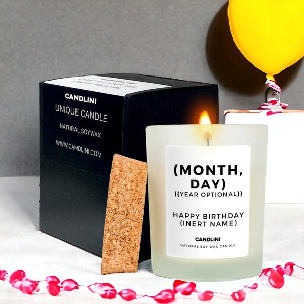 Birthdate Candles - Etsy