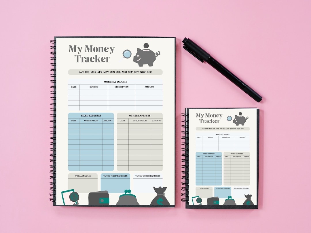 Money Tracker Planner, Budget Planner, Financial Planner, Expense ...