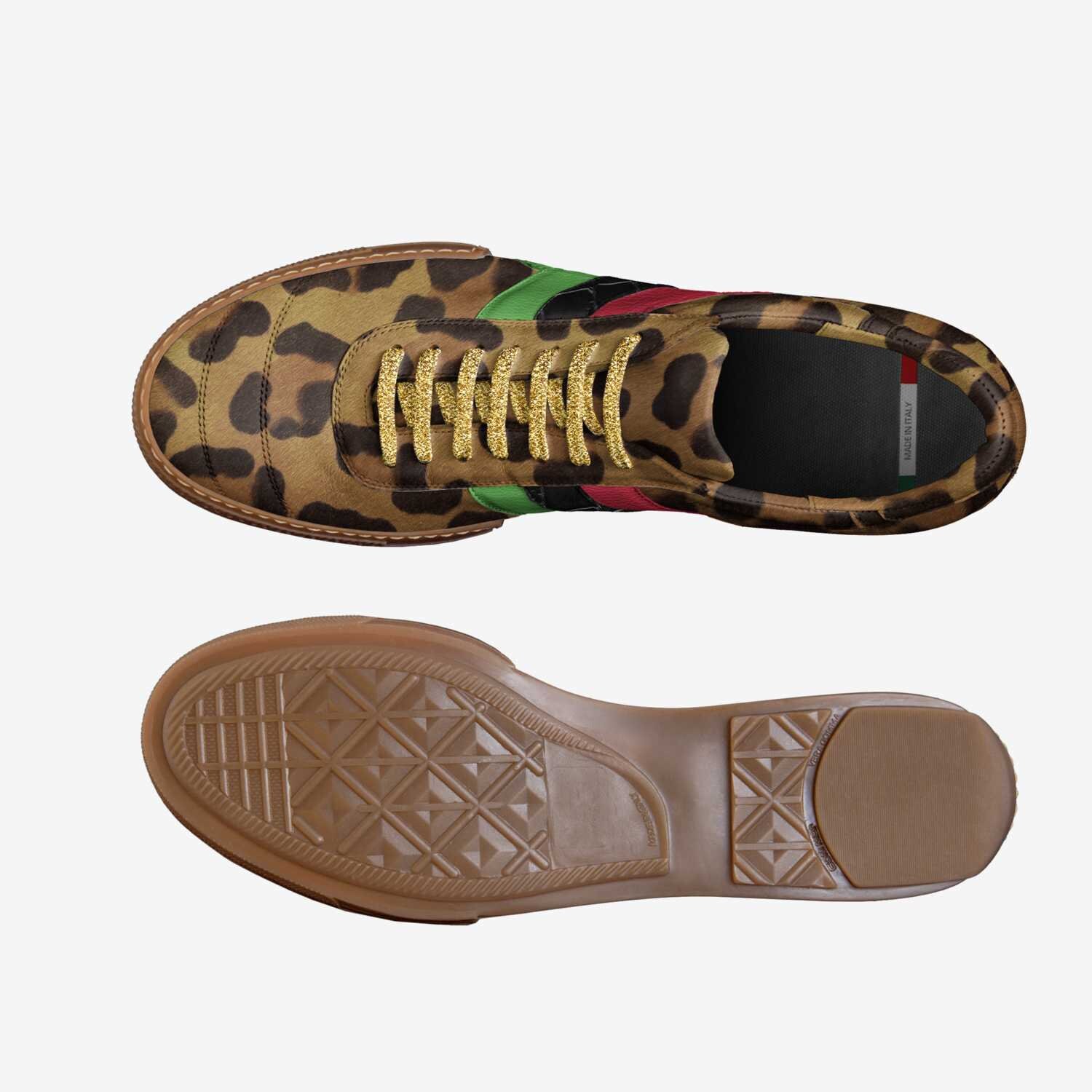 Hairy Leopard Print Red, Black and Green Sneaker by treyfx - Etsy