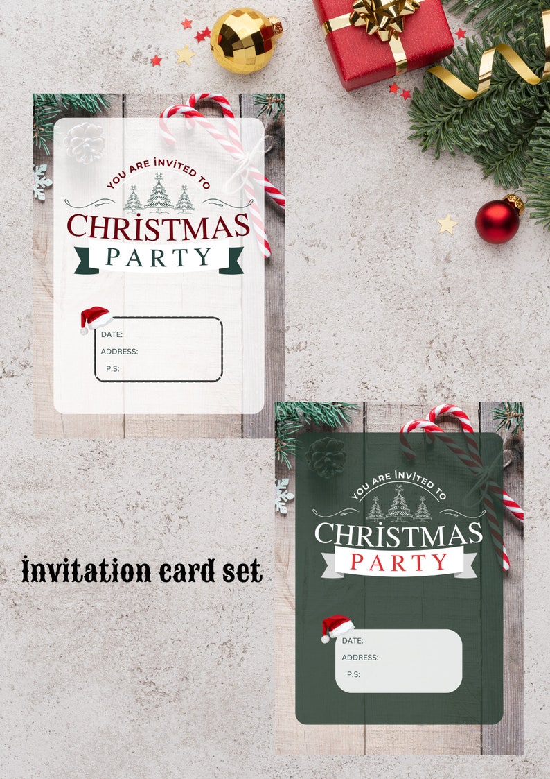 Christmas Mega Pack: Printable Cards, Lists & Invitation Bundle - Etsy