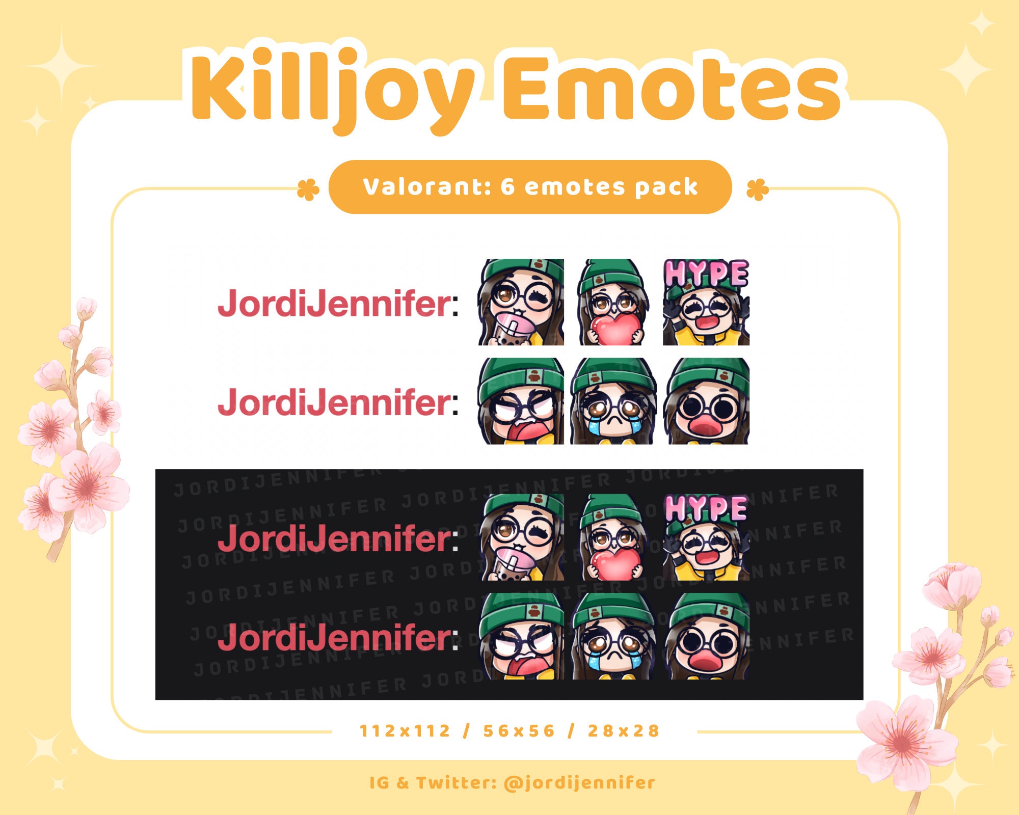 Valorant Killjoy Emotes for Stream 6-pack - Twitch, Discord, Youtube - Etsy