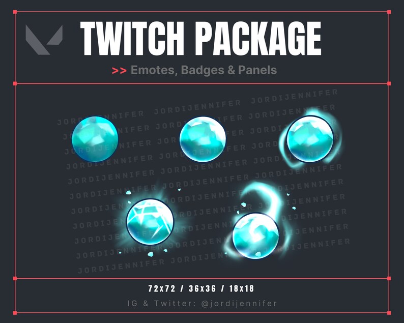 Valorant Sage Package for Stream - Twitch, Discord, Youtube / Emotes ...