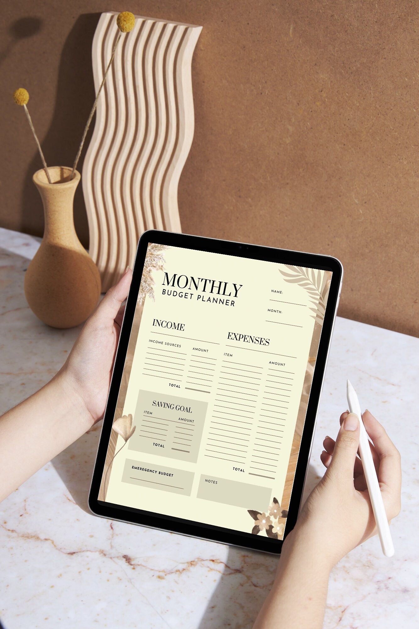 Monthly Budget Planner 30 Day Savings Challenge Expense Tracker Digital ...