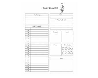 Daily Planner - Etsy