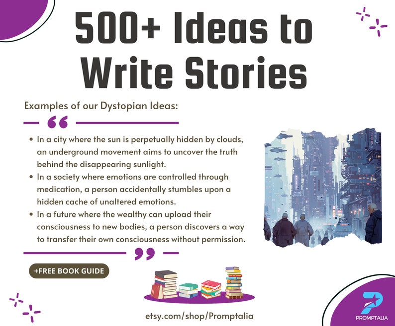 Ultimate Dystopian Story Ideas & Writing Guide Bundle - 500+ Ideas and ...