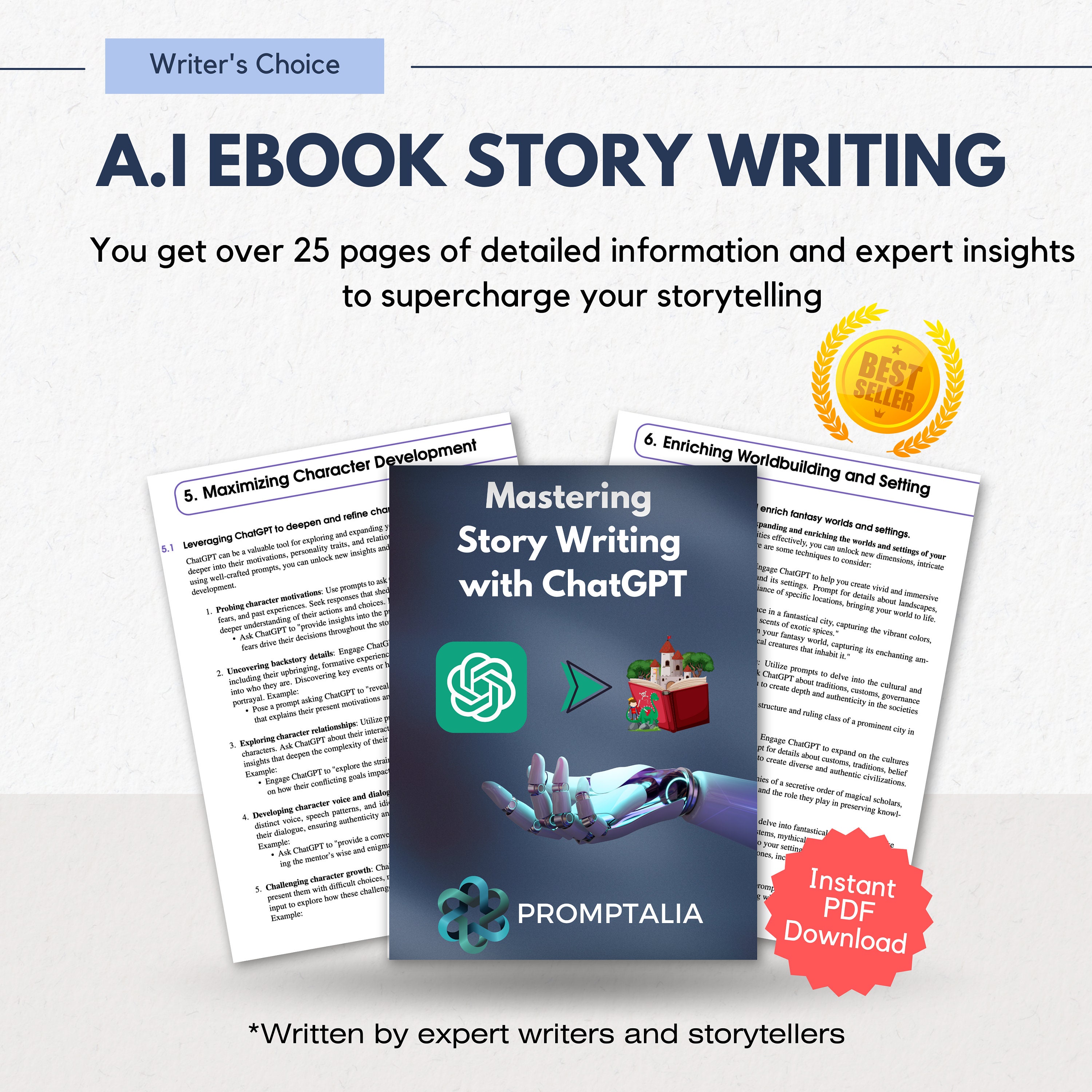 Chatgpt Ebook to Write Stories Storytelling Mastering - Etsy