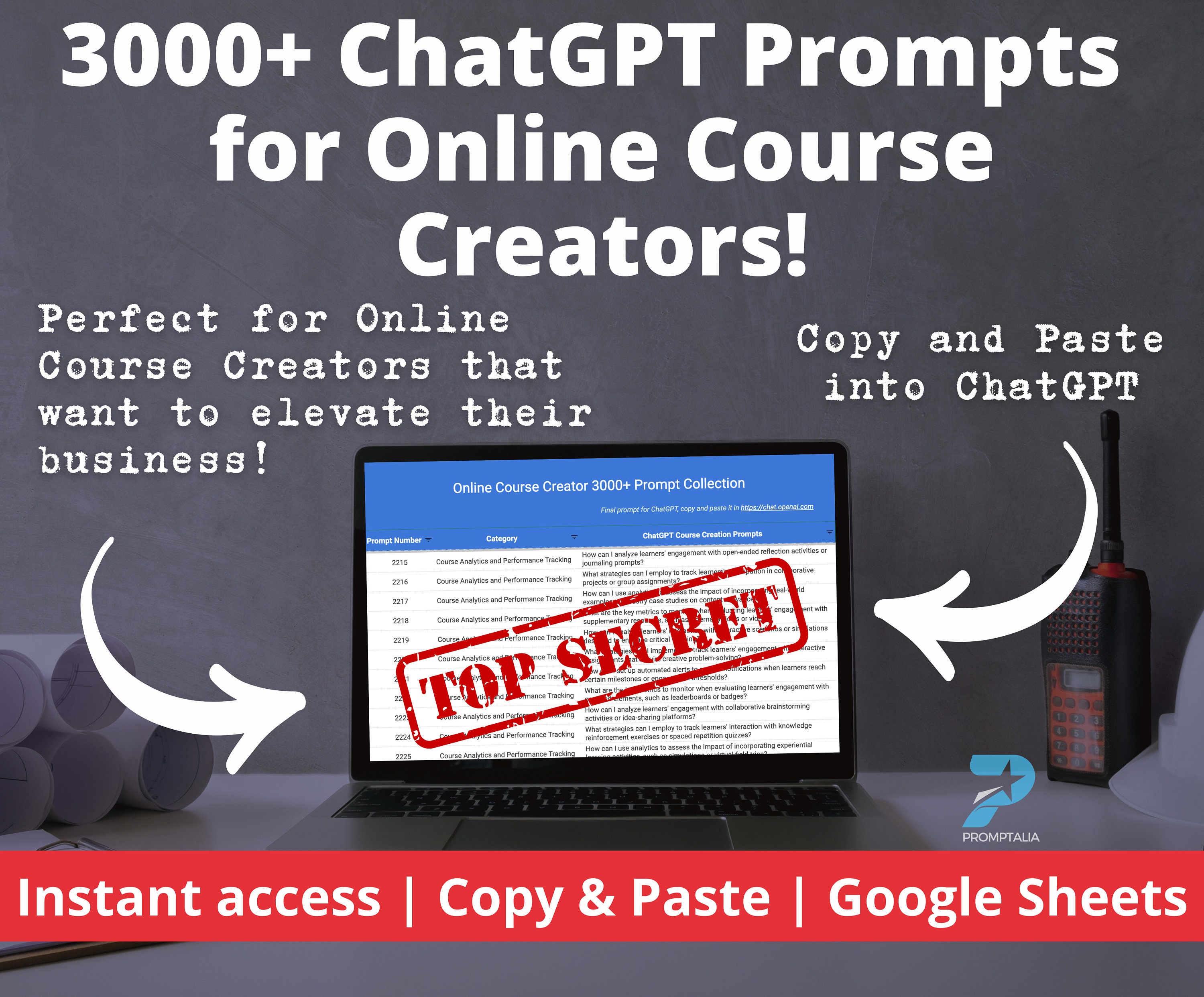 3000 Chatgpt Prompts for Online Course Creation Course - Etsy UK