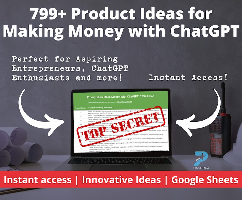 Chatgpt Ideas to Make Money: 799 Profitable Ideas Internet - Etsy