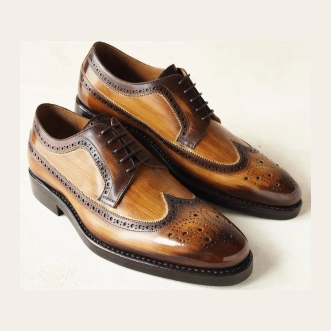 Made-to-measure Shoes, Goodyear Welted Hand-painted Patina Shaded ...