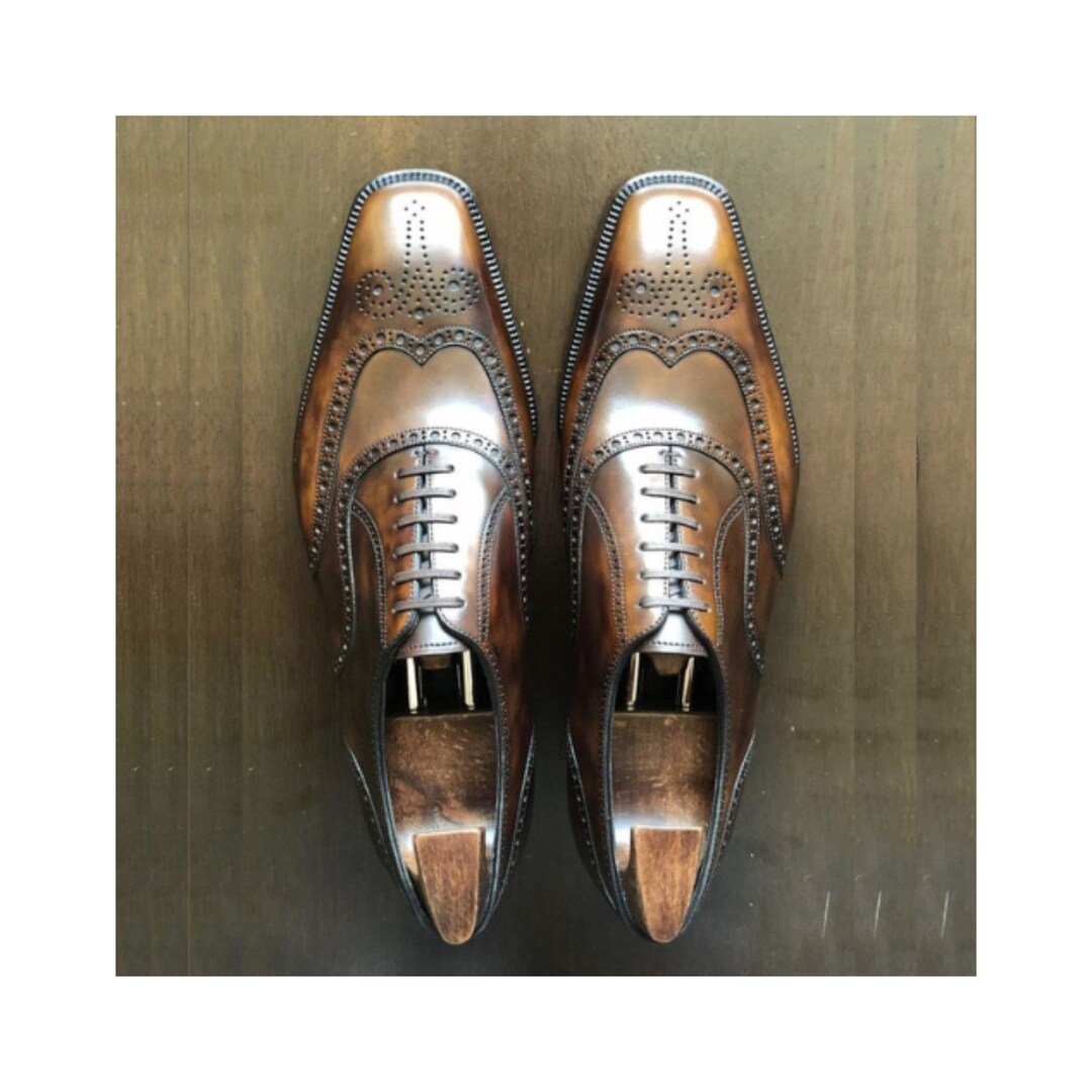 New Custom Made Handmade Unique Design Shoes Premium Quality Brown ...