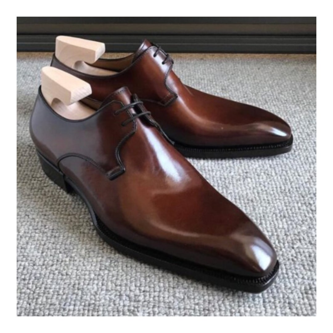 Custom-made Shoes for Mens Tailor Made Bespoke Adorable Brown Pure ...