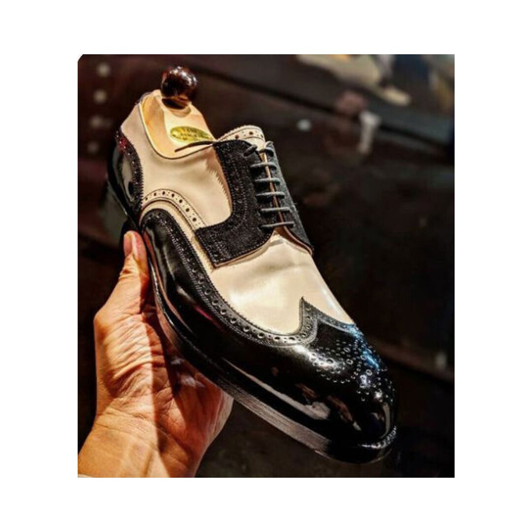 Bespoke Handmade Made to Measure Two Tone Premium Quality Leather ...