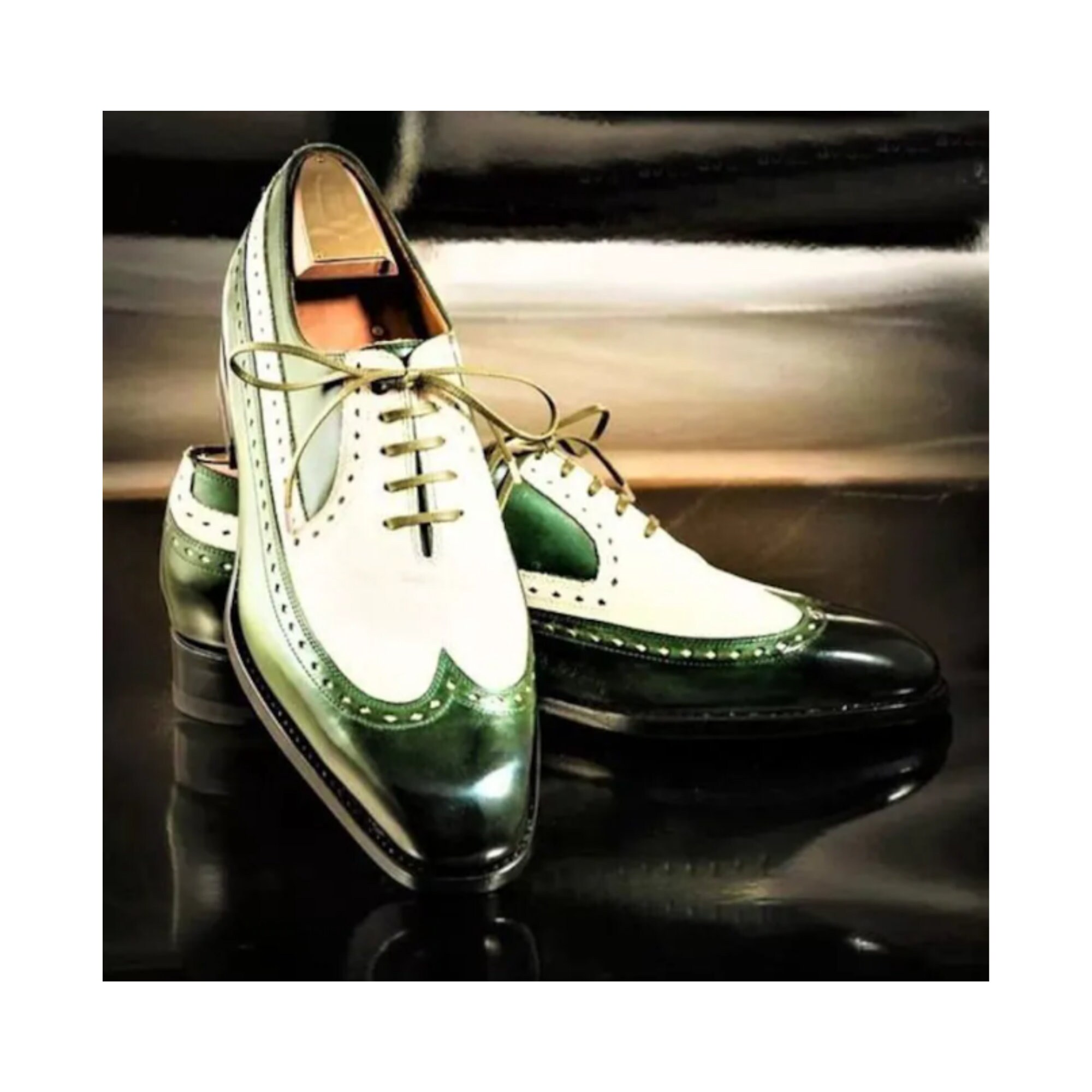 Goodyear Welted Shoes Handmade Premium Quality Two Tone - Etsy