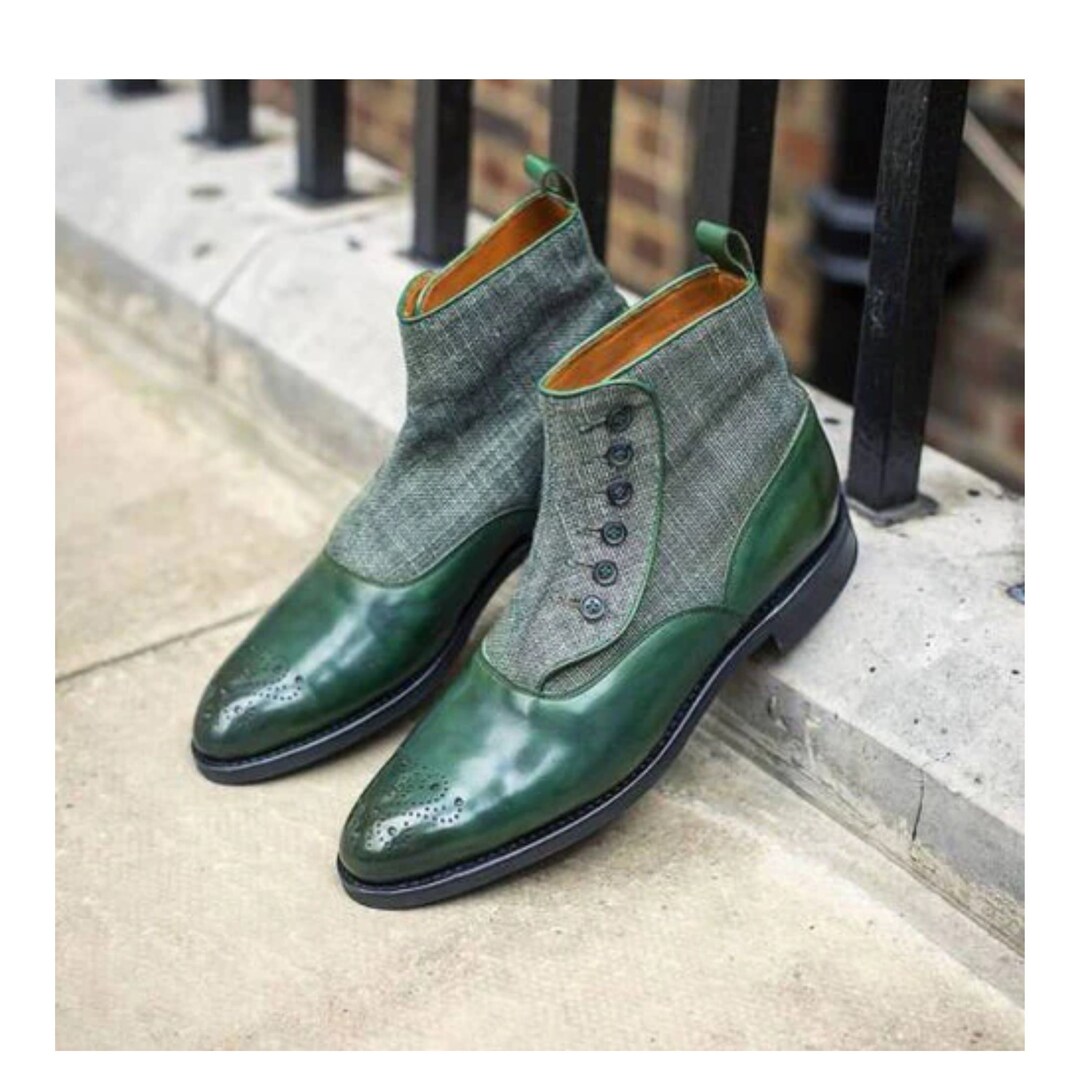 Goodyear Welted Boots, Anniversary Boots, Wedding Boots, Men's Genuine ...