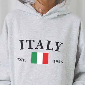 Italy Hoodie Sweatshirt, Unisex Italian Flag Pullover Sweater Gifts ...