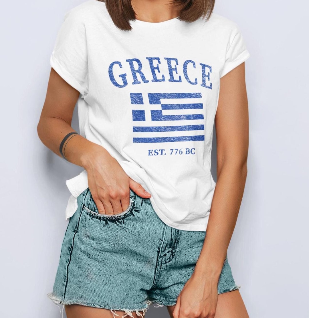Greece Tshirt, Greek Flag Gift Tee - Etsy