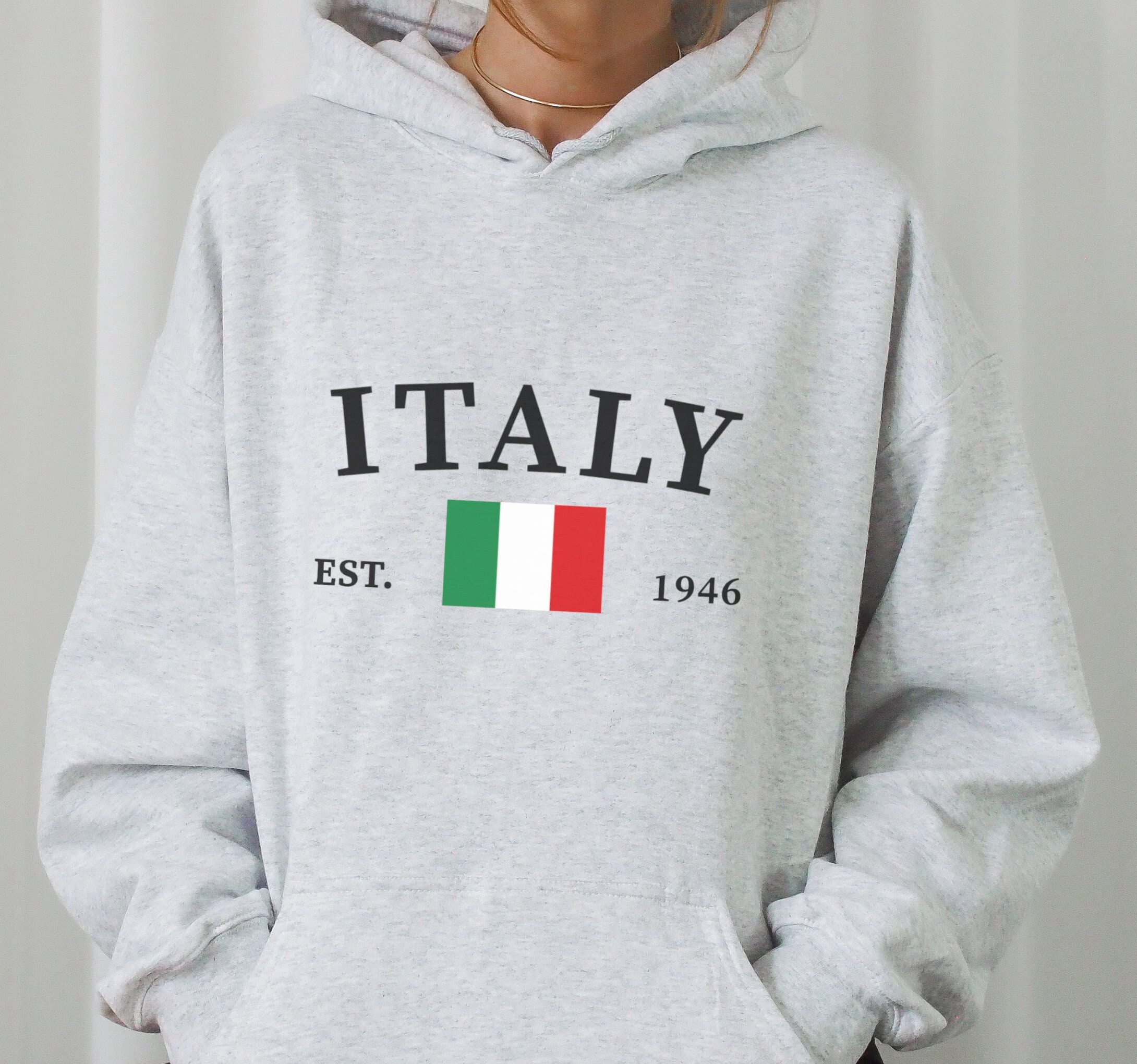 Italy Hoodie Sweatshirt, Unisex Italian Flag Pullover Sweater Gifts ...