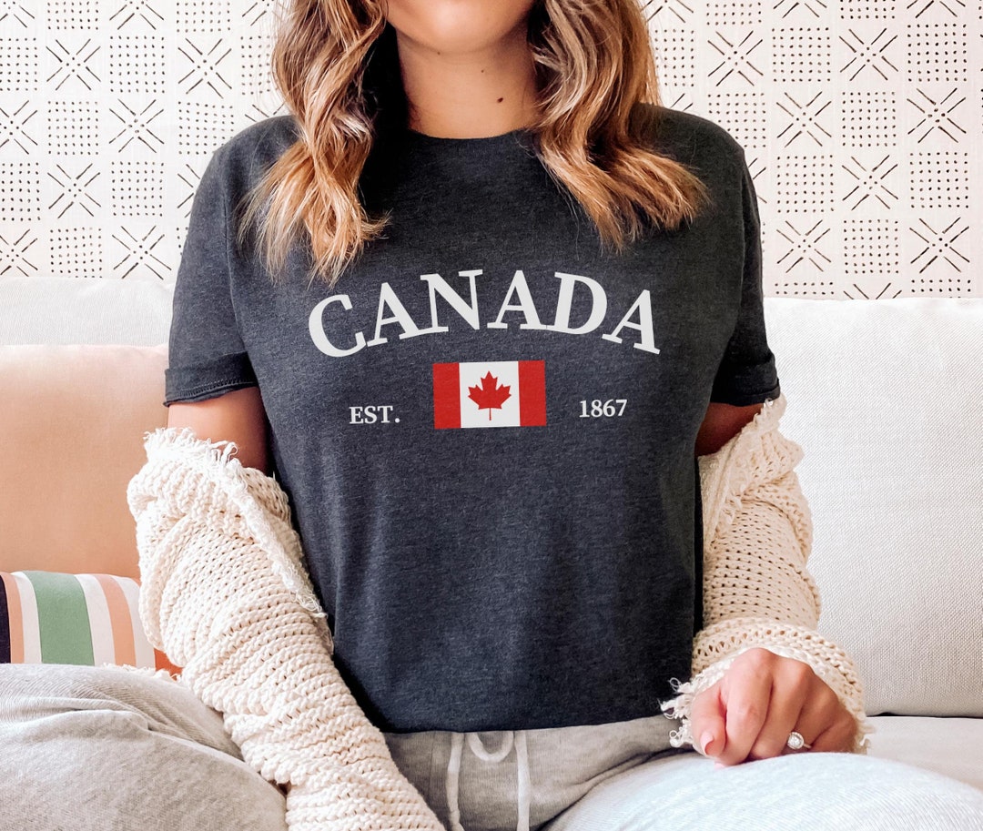 Canada Tee Shirt, Canadian Flag Tshirt Gift Souvenir - Etsy