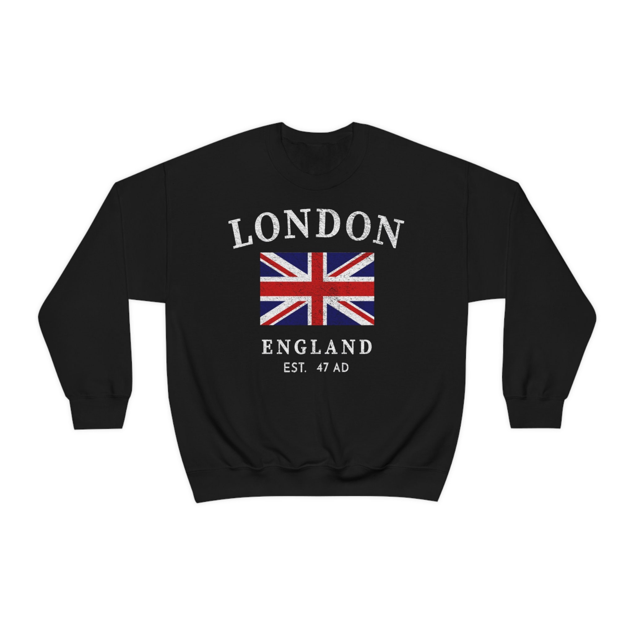 London Sweatshirt, England Sweater, UK Pullover, Womens London Crewneck ...