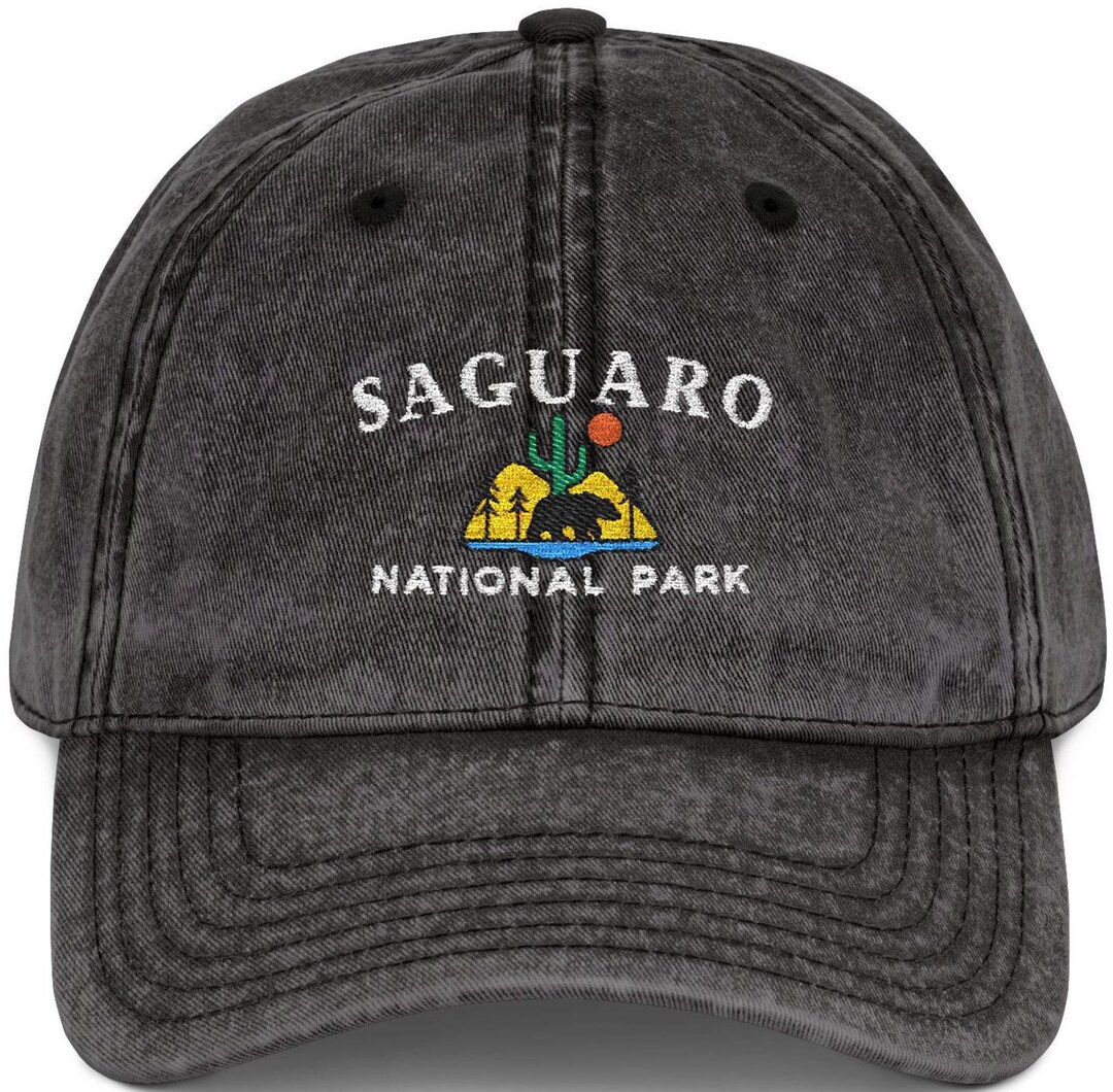 Saguaro National Park Embroidered Hat, Arizona Desert Travel Cap - Etsy