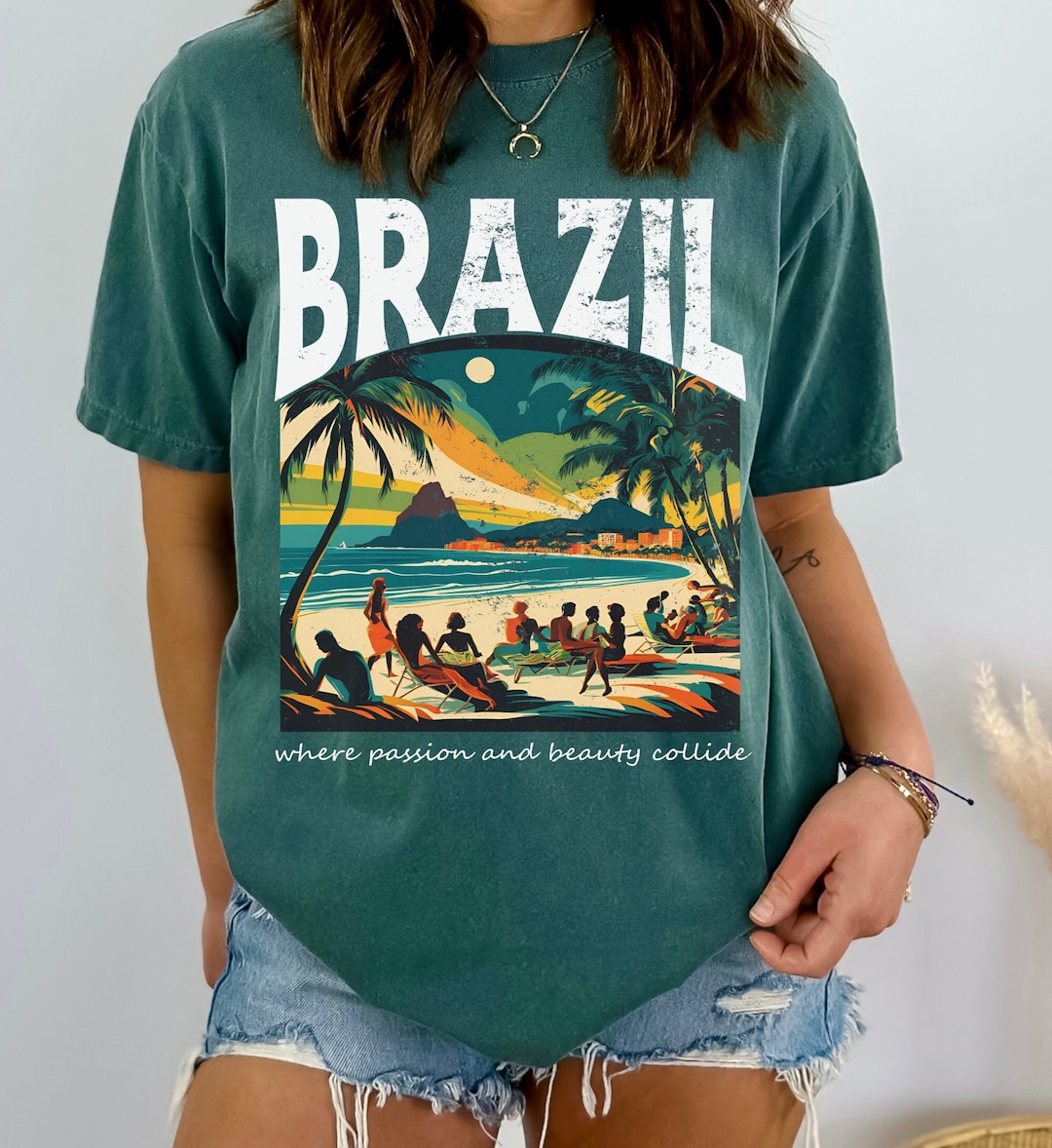 Brazil Beach T Shirt, Rio De Janeiro Family Vacation Tee - Etsy
