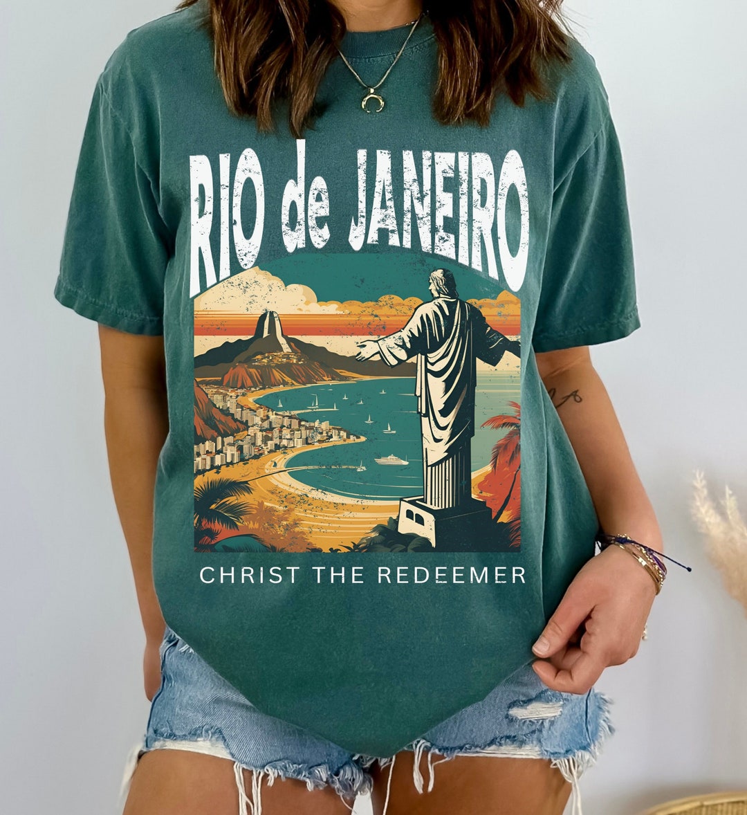 Rio De Janeiro Brazil Tshirt Gift Tee, Christ the Redeemer - Etsy
