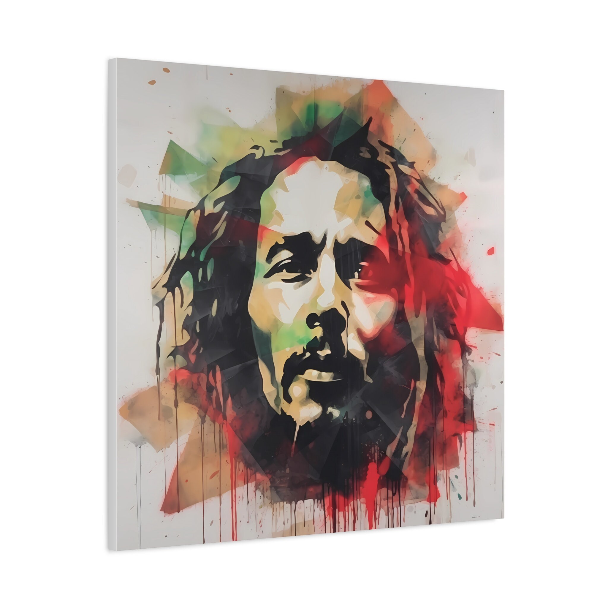 Bob Marley Fan Art Print on Stretched Canvas - Matte Canvas, Stretched ...