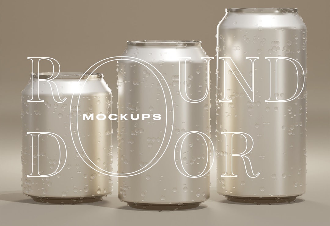 Can Set Mockup, Aluminum Can Mockup, Drink Can Mockup, Beer Can Mockup ...