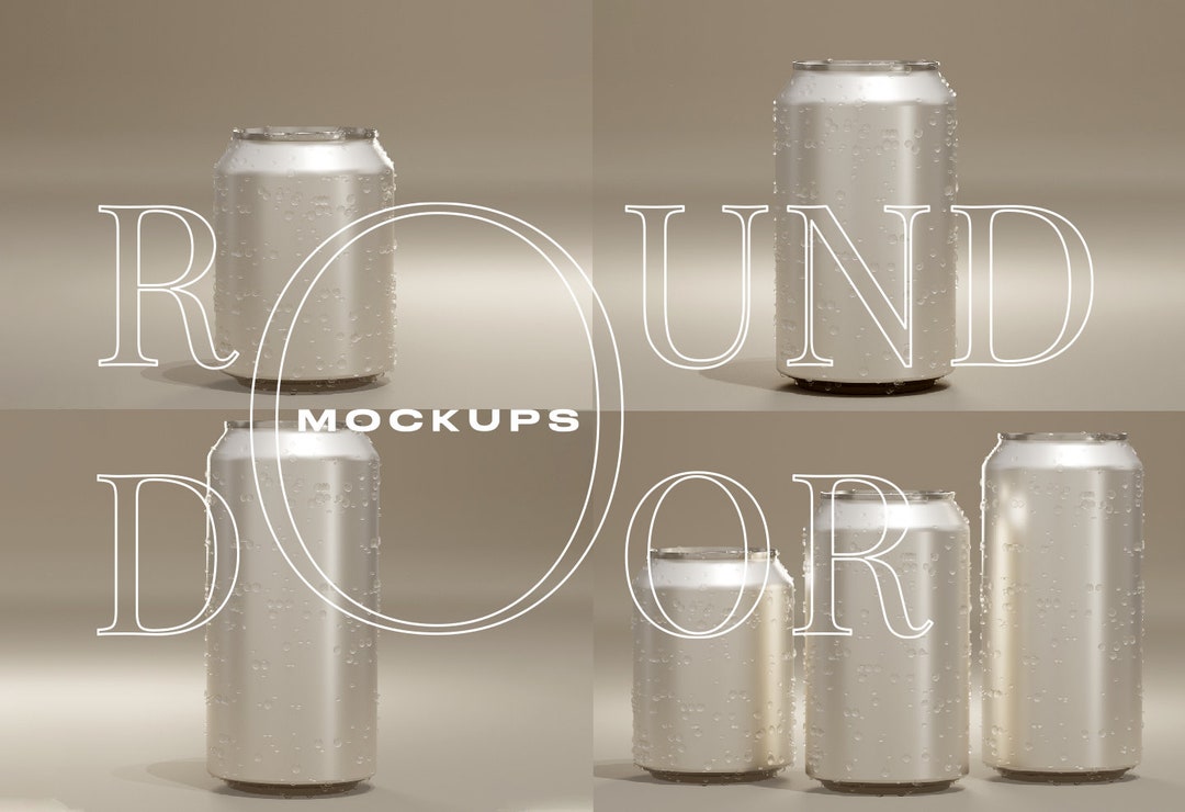 BUNDLE Can Mockups, Aluminum Can Mockup, Can Set, Drink Can Mockup ...