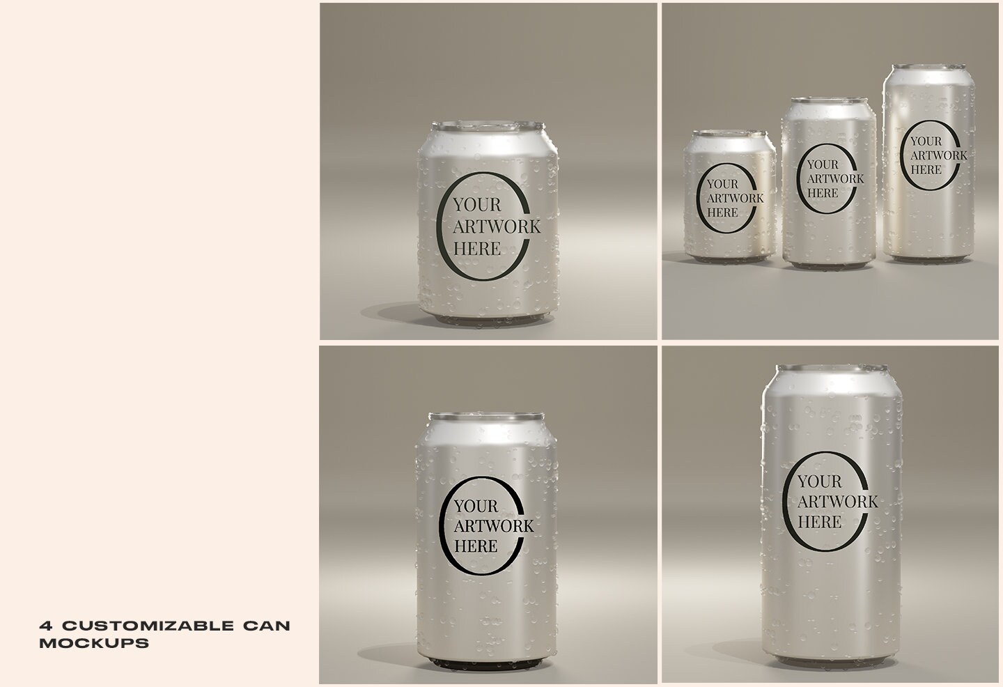 BUNDLE Can Mockups, Aluminum Can Mockup, Can Set, Drink Can Mockup ...
